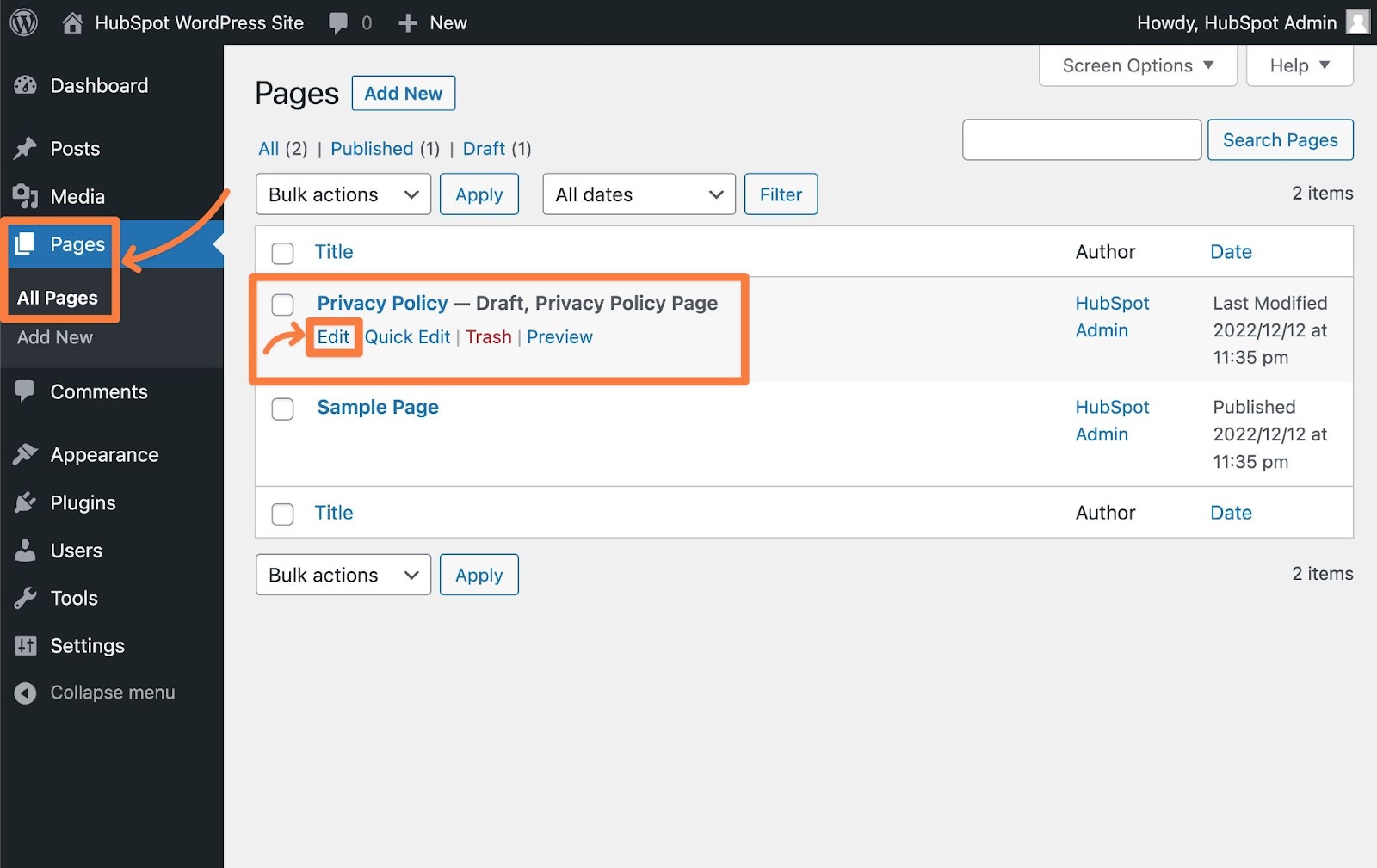 Adding A Privacy Policy To Your Wordpress Site Step By Step Guide
